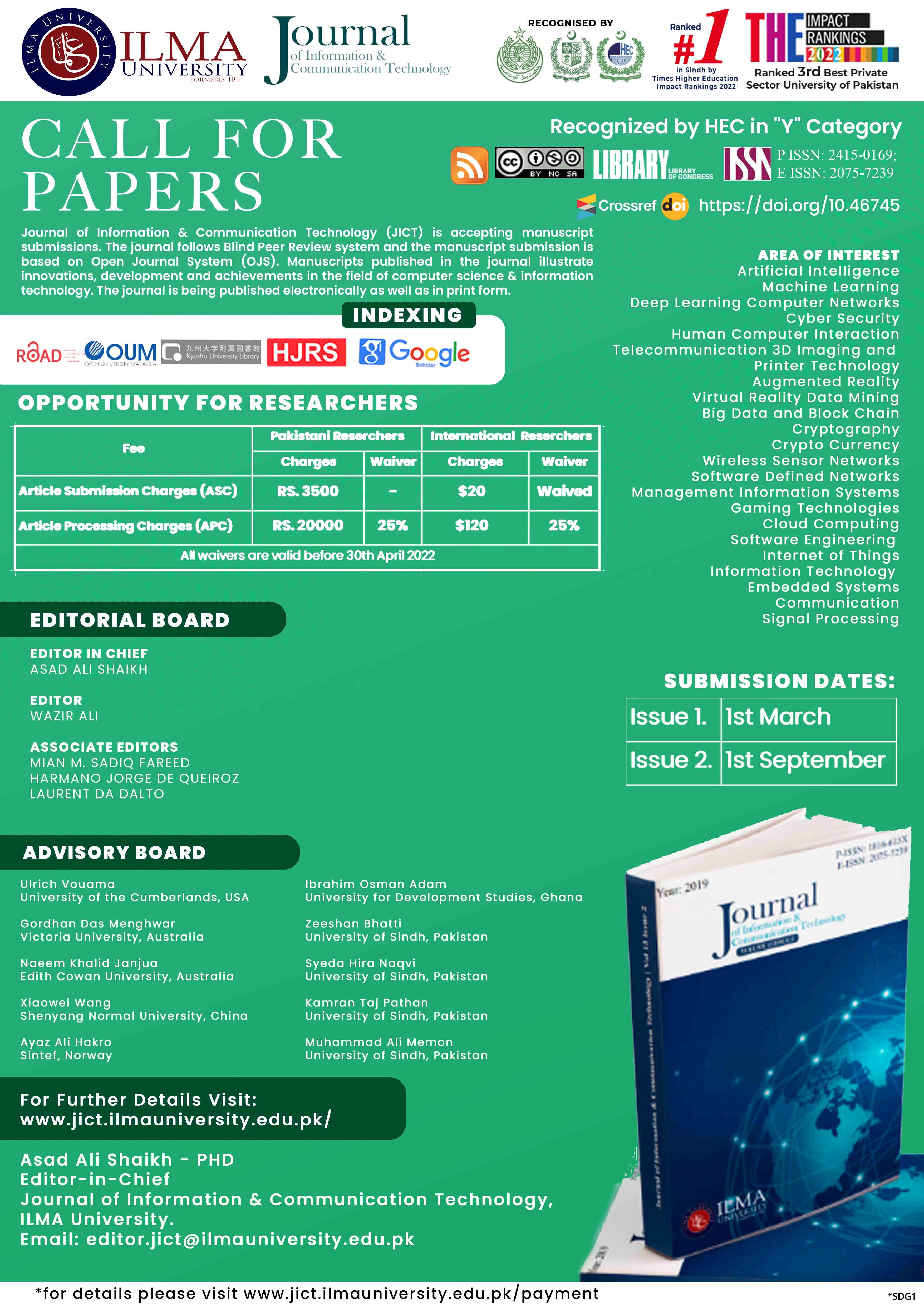 Journal of Information & Communication Technology (JICT)